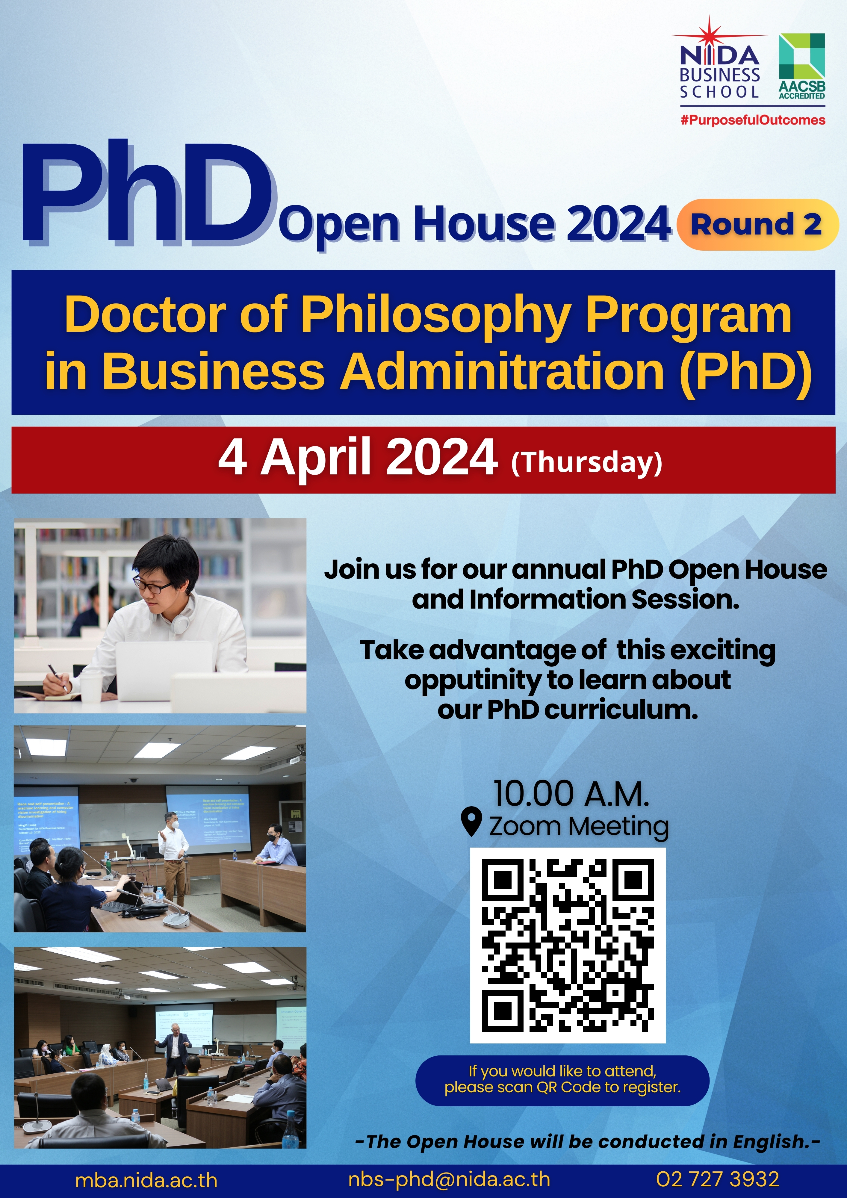 MBA NIDA : Ph.D. in Business Administration